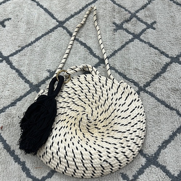 Zara | Bags | Zara Rope Purse With Tassel Good Condition | Poshmark